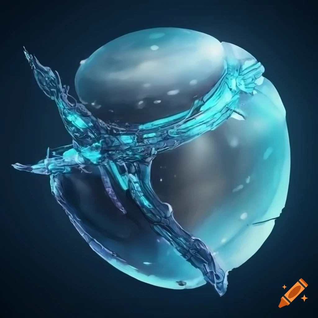 Ice spaceship in a yuigoh art style on Craiyon