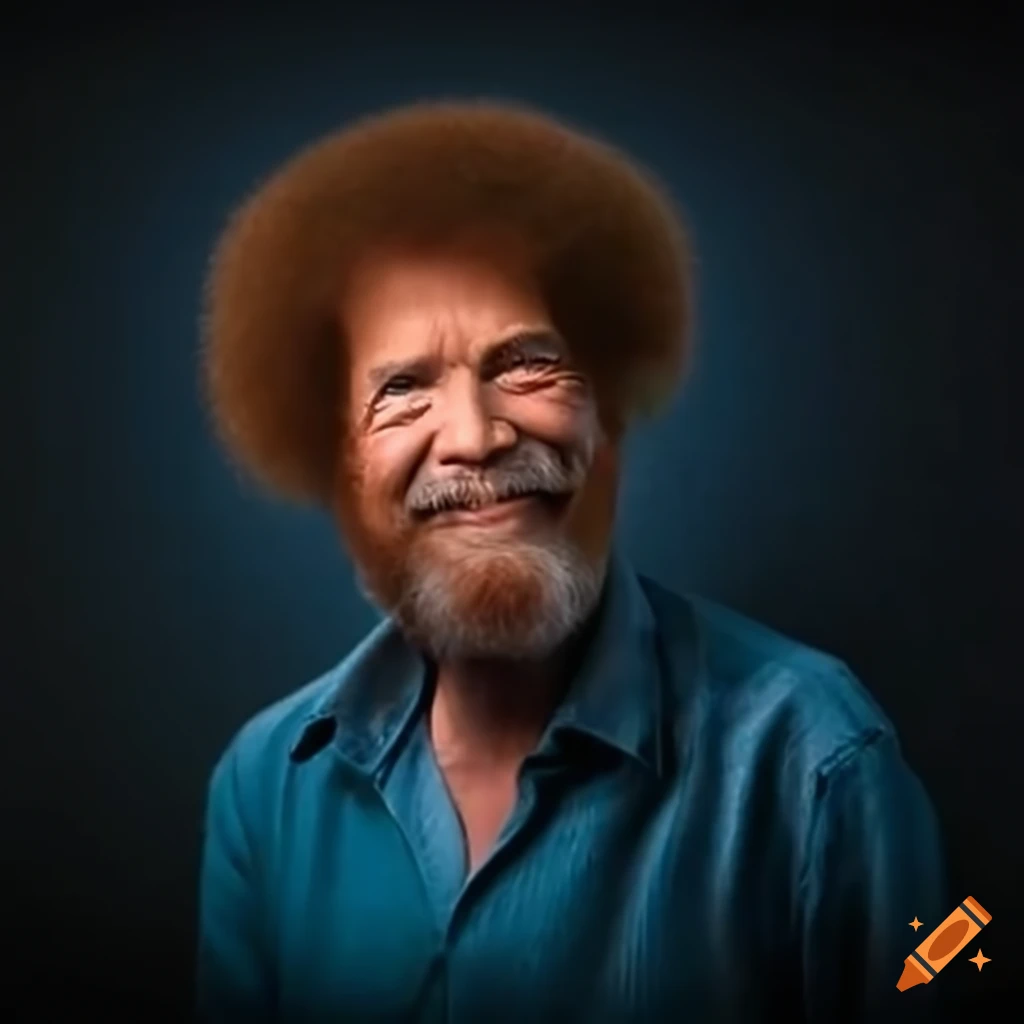 Bob ross on Craiyon