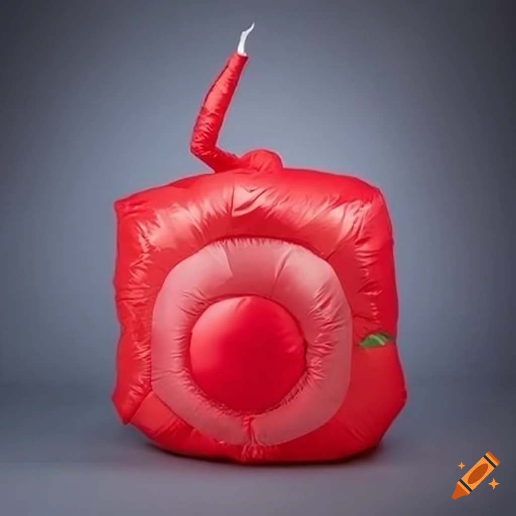 Inflatable costume with red square fire alarm button for children on ...