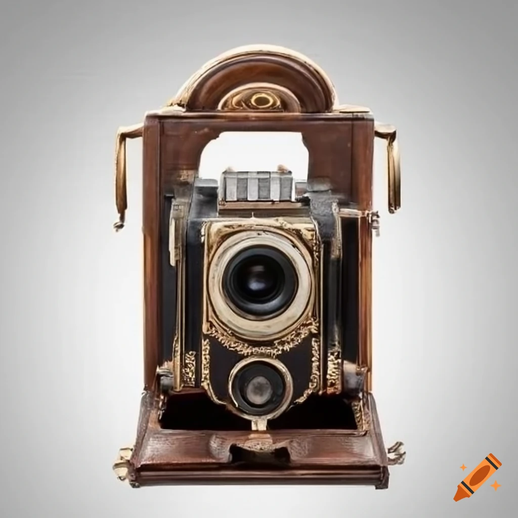 Victorian camera with victorian flash on Craiyon