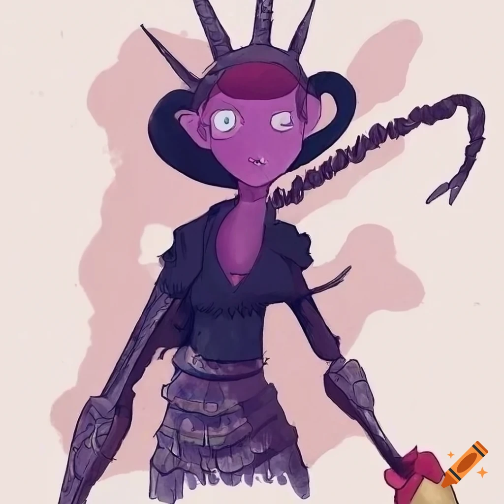 Illustration of androgynous characters from various series on Craiyon