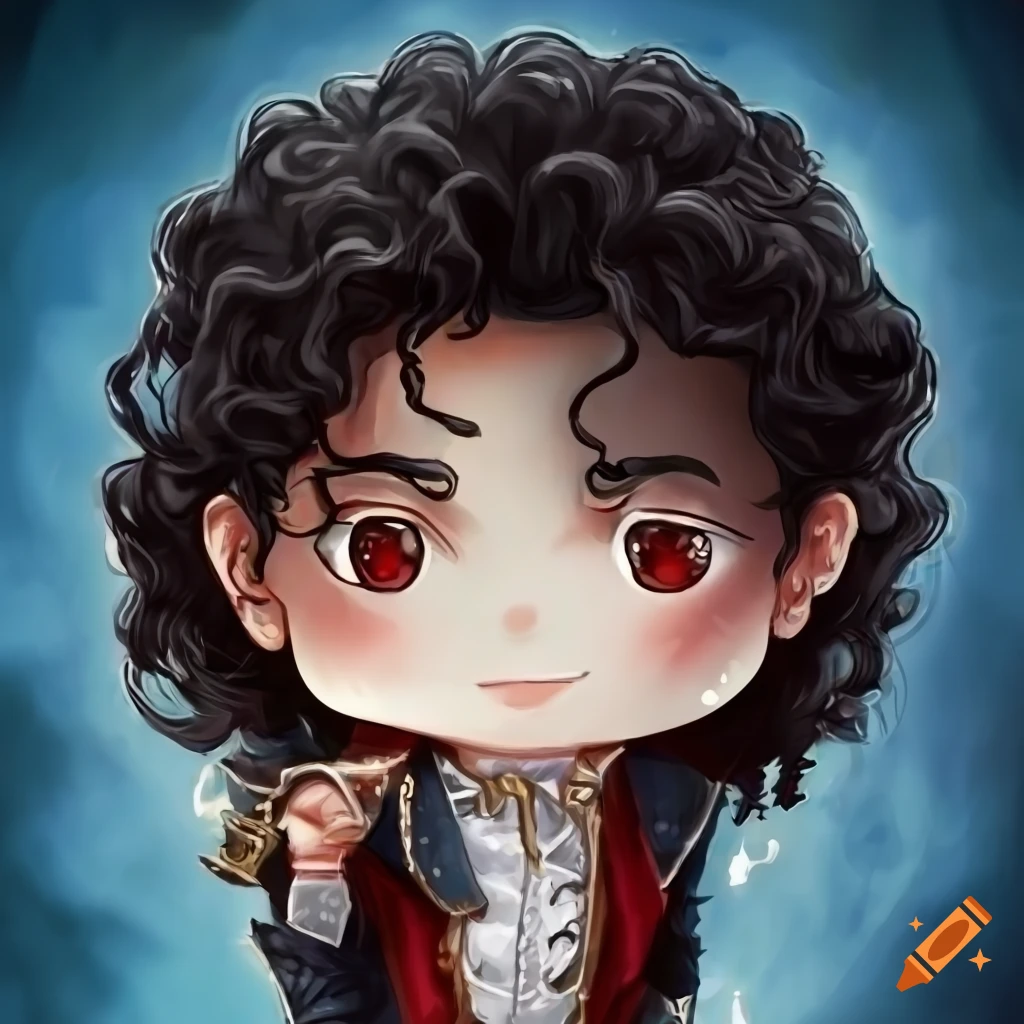 Chibi fantasy depiction of michael jackson on Craiyon