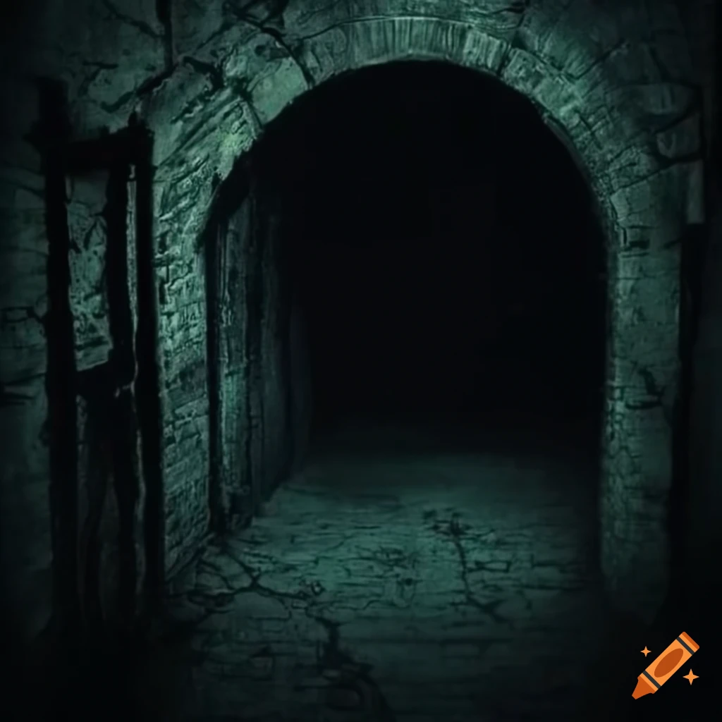 Dark and spooky cellar with lonely atmosphere on Craiyon