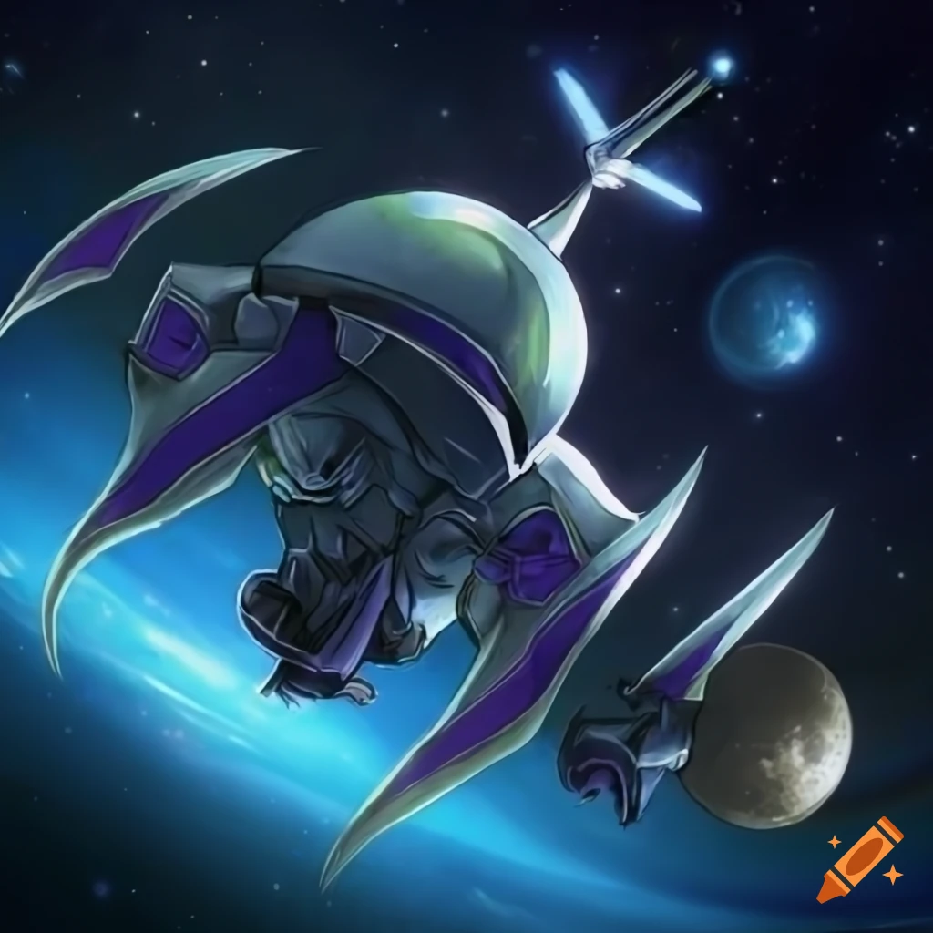 Yugioh space turbines artwork on Craiyon