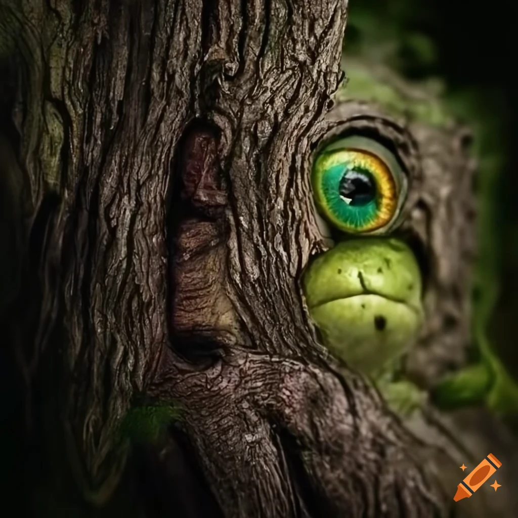 Micro photoshoot of the Rotten Tree Monster in hyper-realistic detail ...
