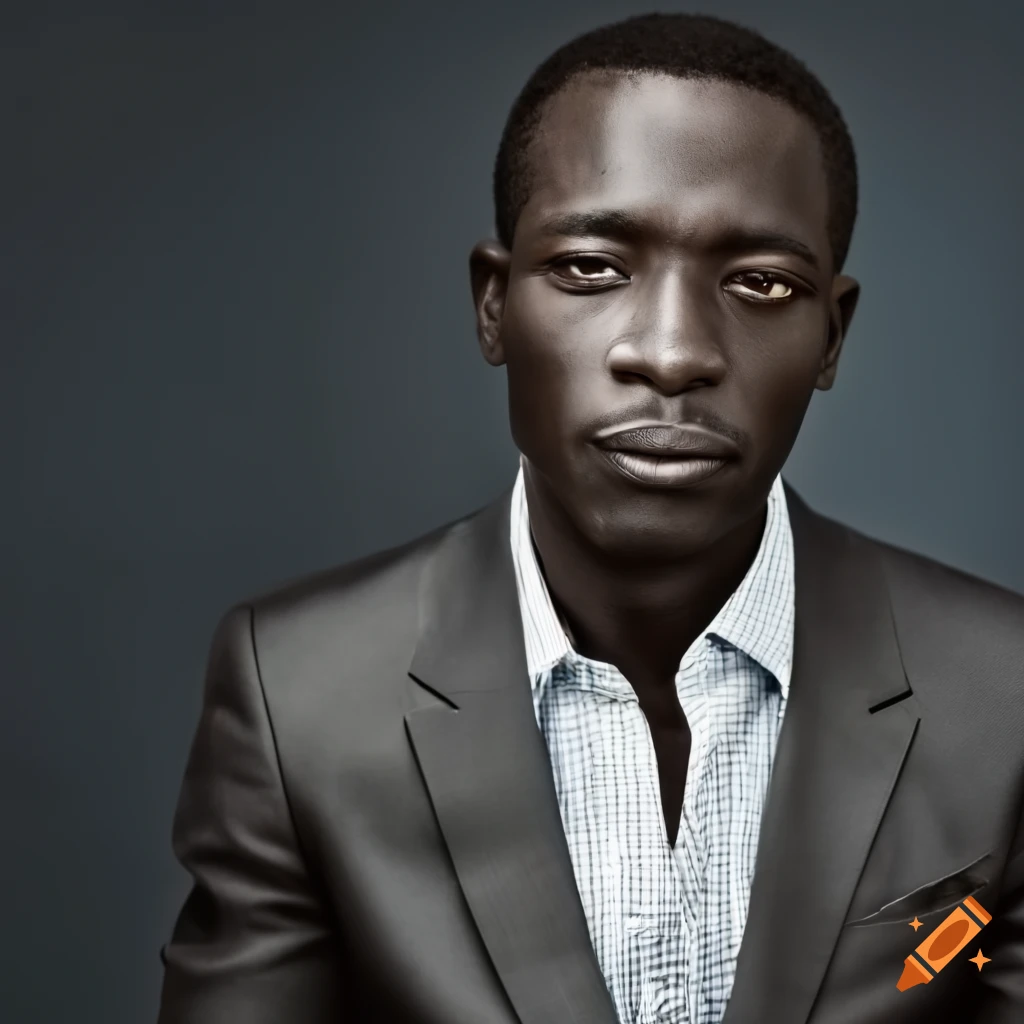 African man in an interview on Craiyon