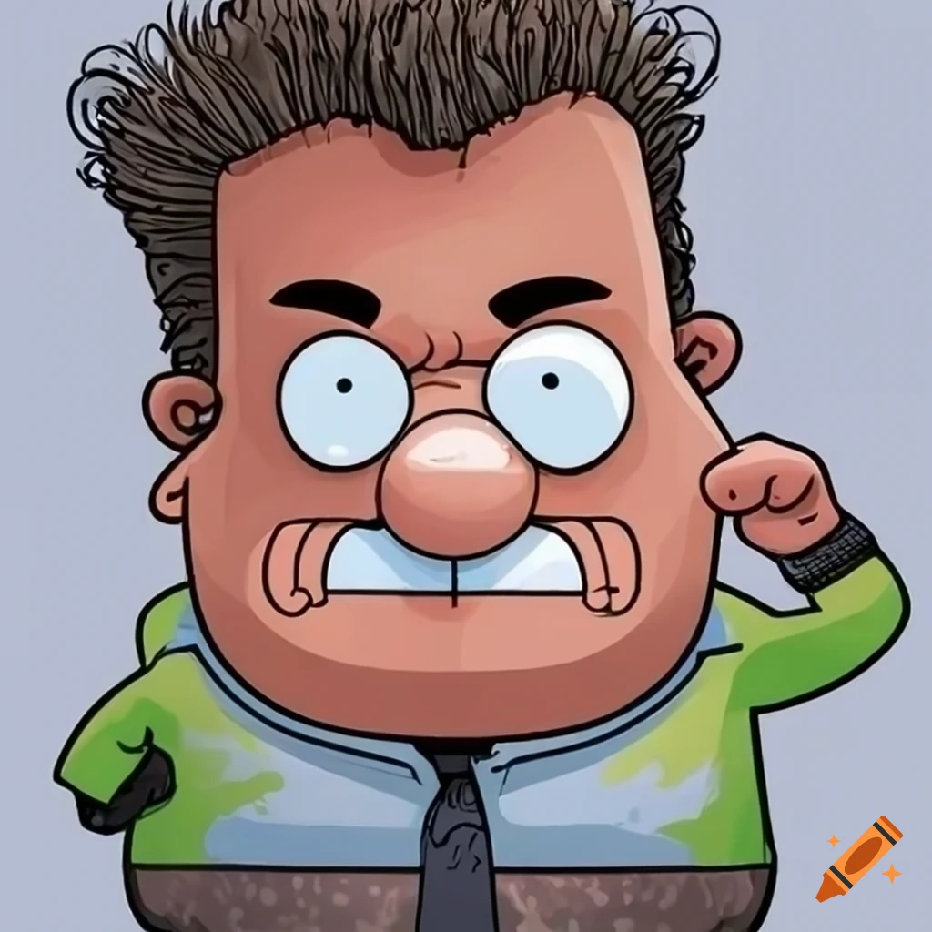 Colorful cartoon illustration of chandler bing from friends on Craiyon