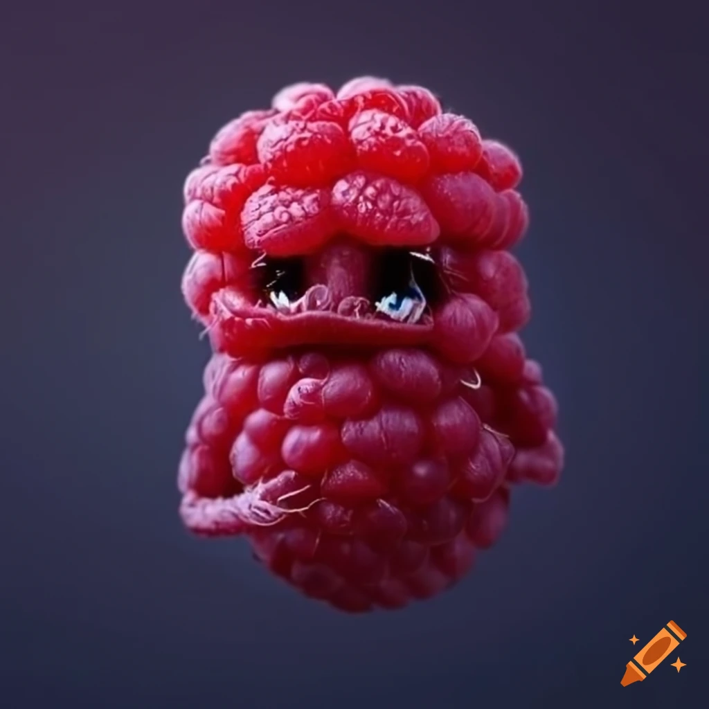 Sad raspberry on Craiyon
