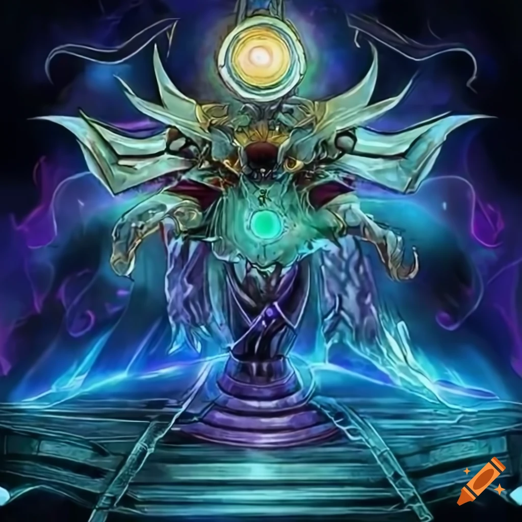 Ritual spell card art in a yu-gi-oh! style on Craiyon