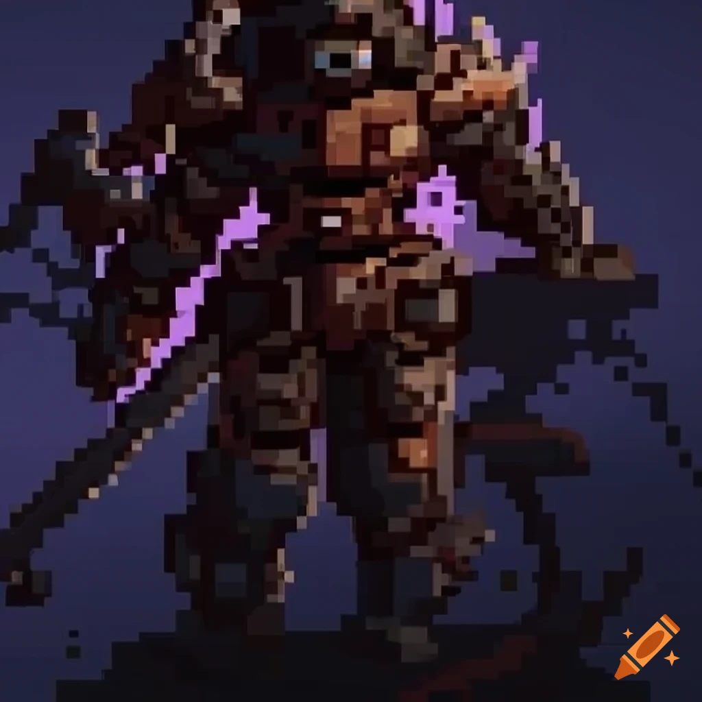Helldivers 2 pixel art on Craiyon