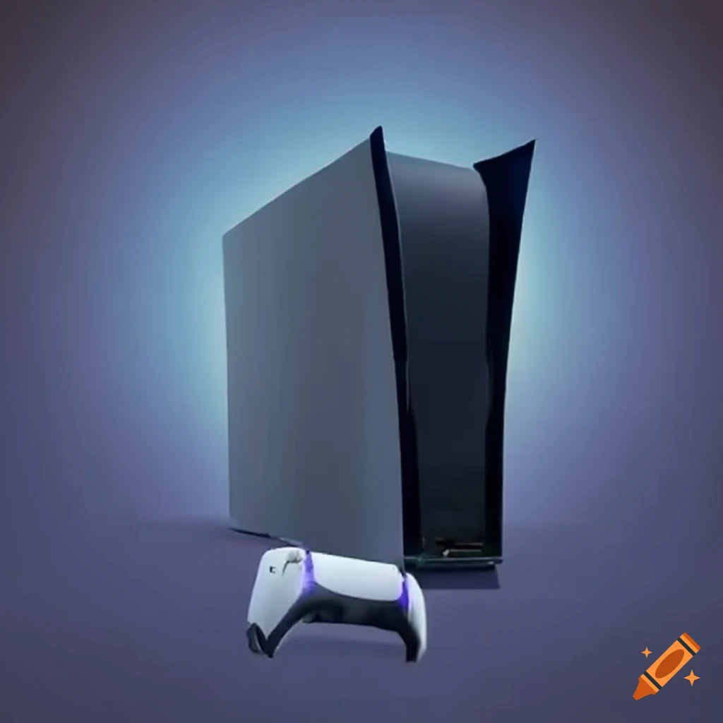 Playstation 5 undergoing a nuclear explosion on Craiyon