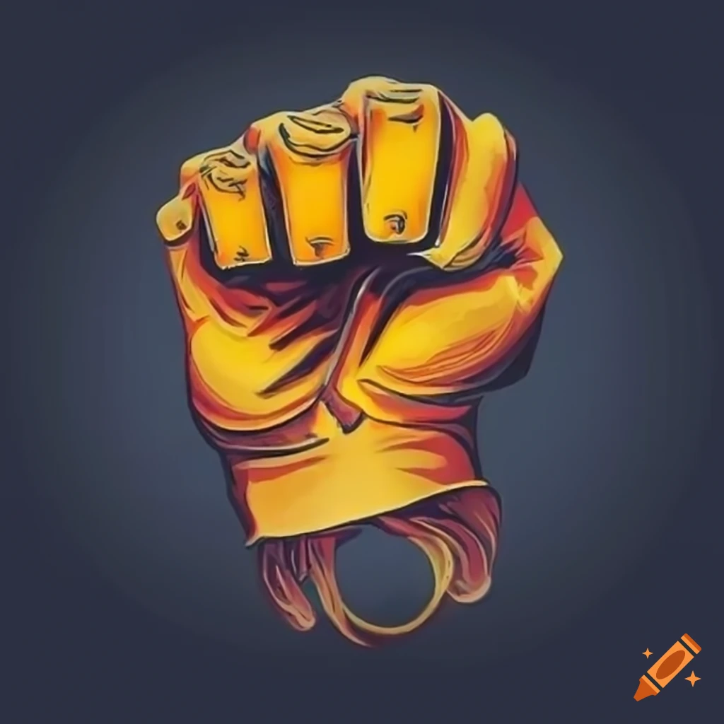 Imperial fist symbol on Craiyon