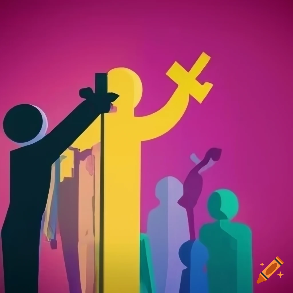 Gender equality poster with slogan on gender and development on Craiyon