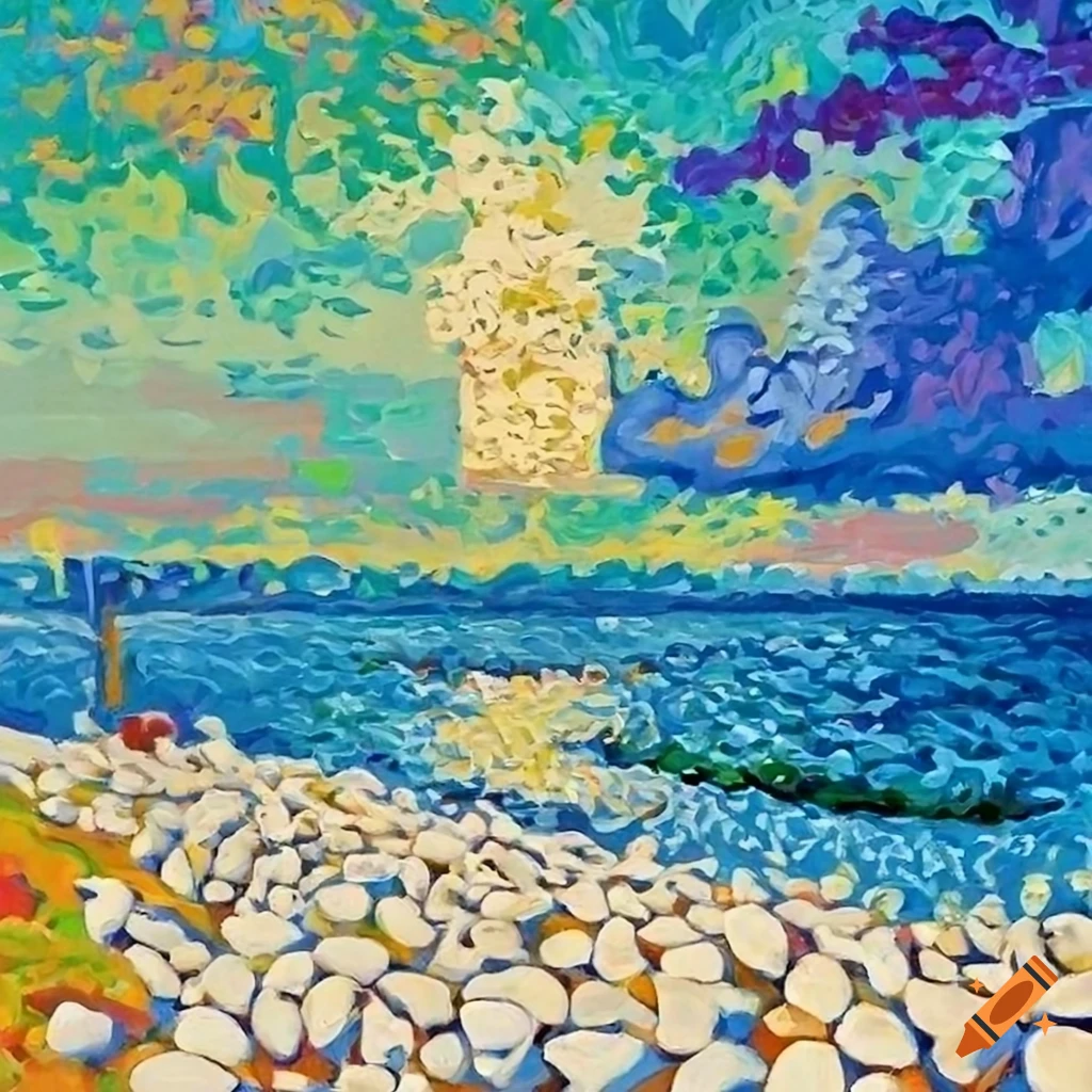 Shallow shoreline of white limestone pebbles at Schoolhouse Beach in ...