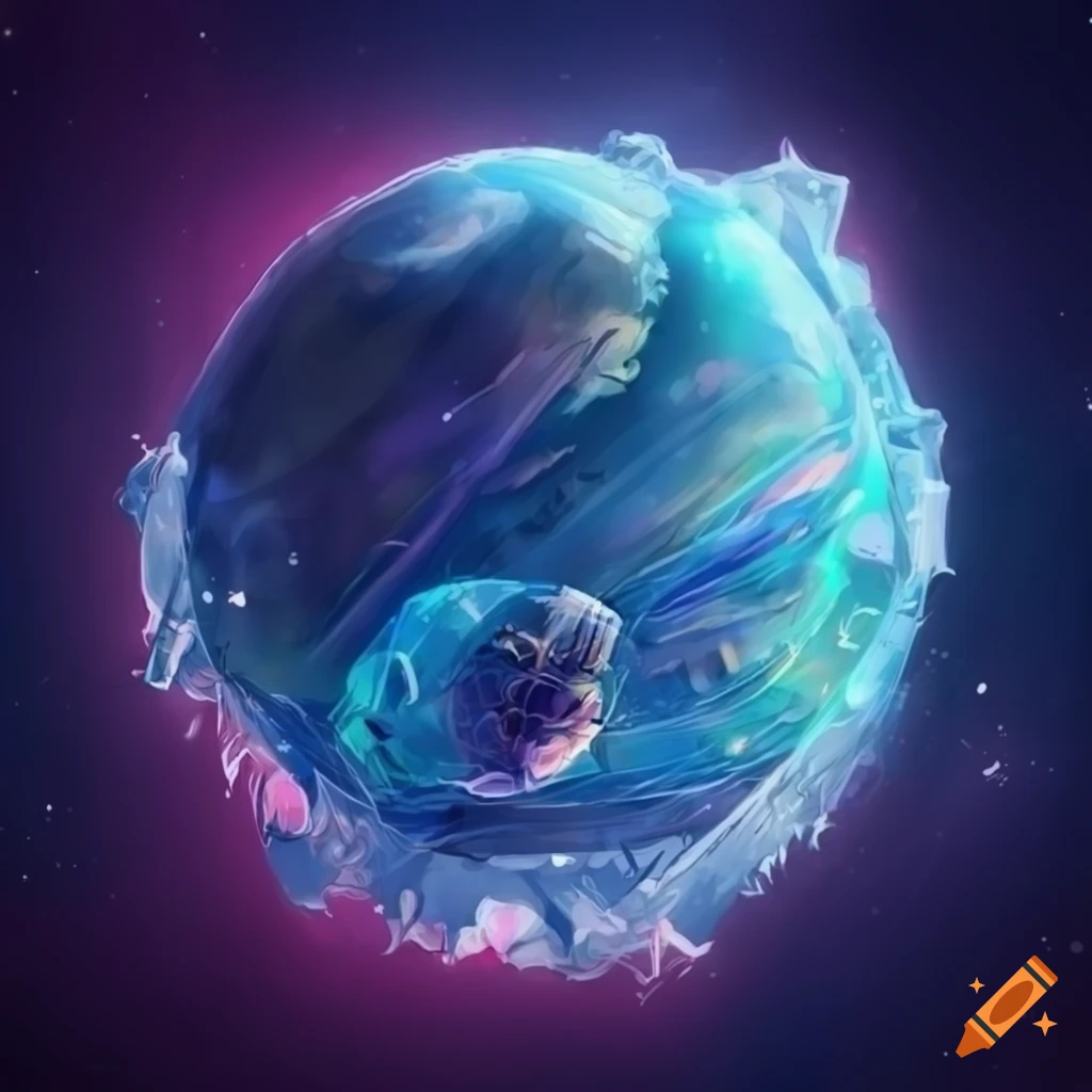 Ice spaceship artwork from yu-gi-oh universe on Craiyon