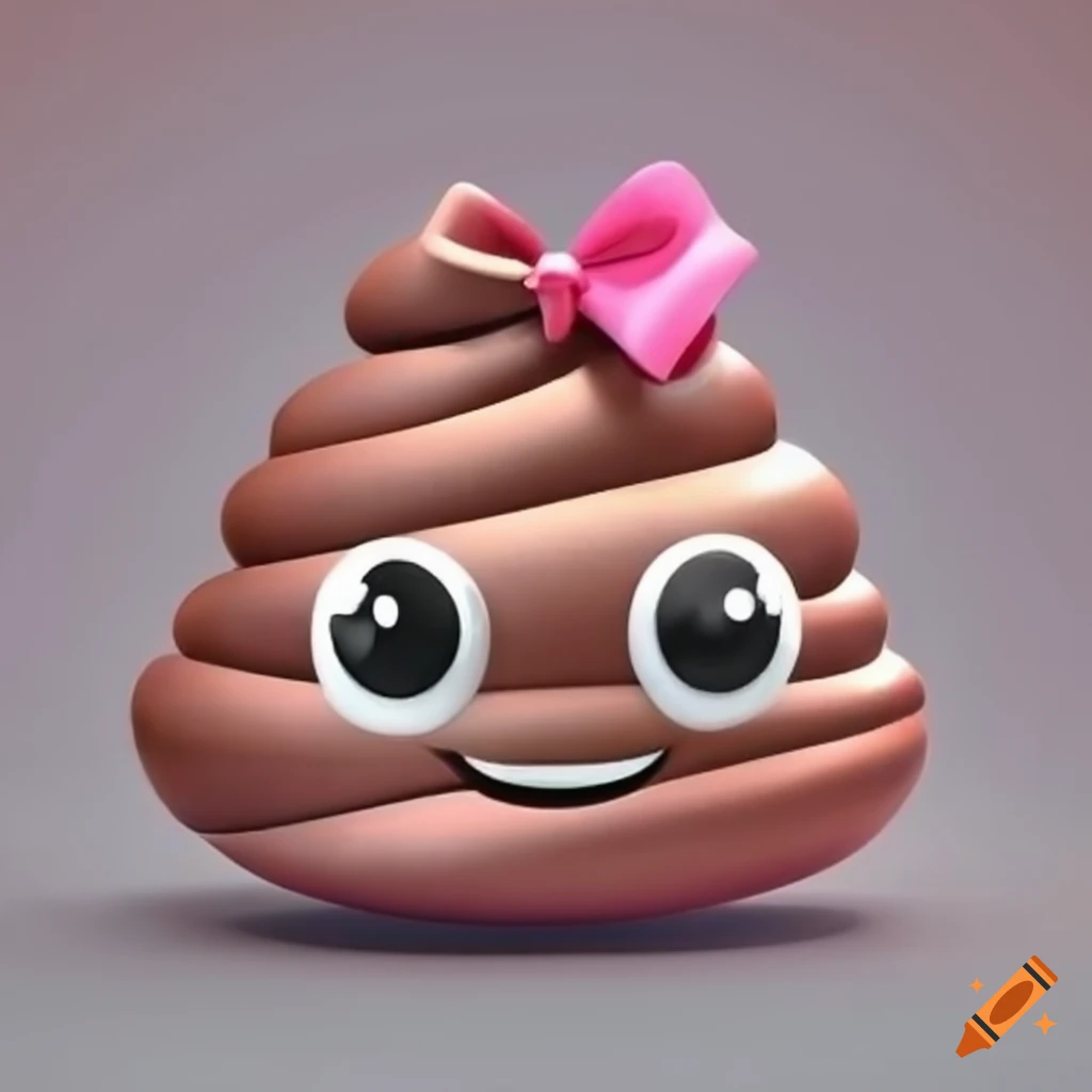 Cute Cartoon Poop Emoji