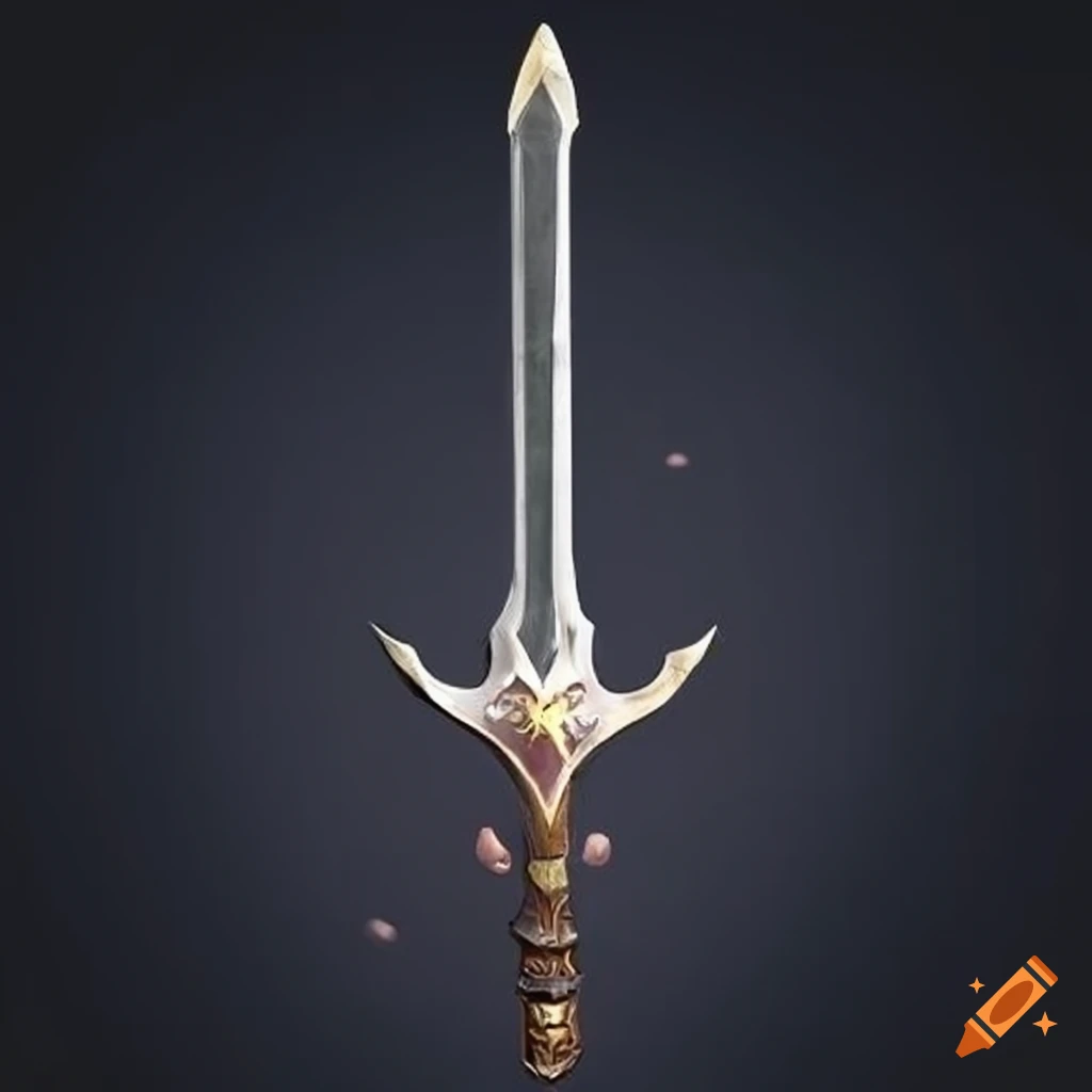 Fantasy video game sword on Craiyon