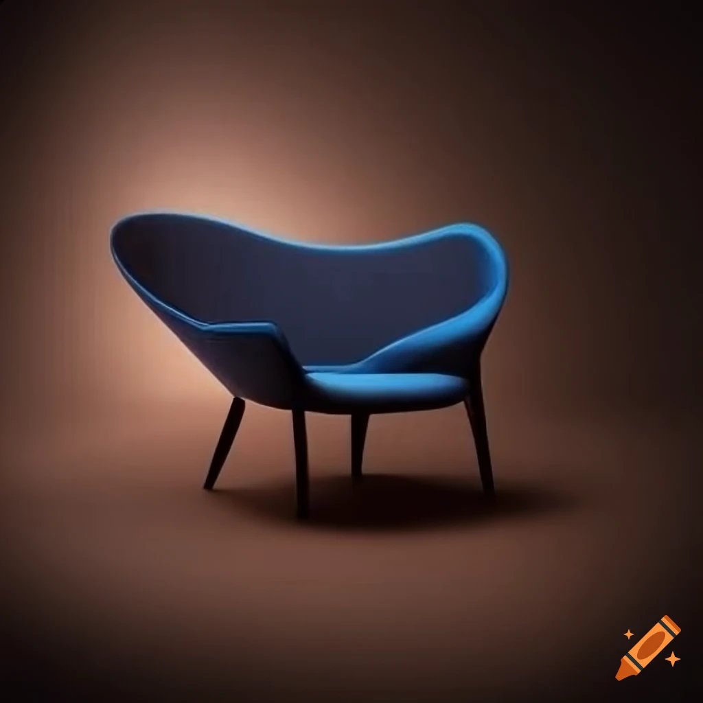 Abstract realistic chair design on Craiyon