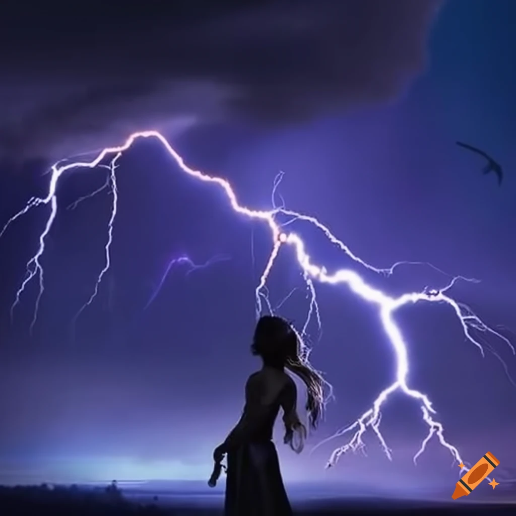 Supportive spirit of lightning on Craiyon