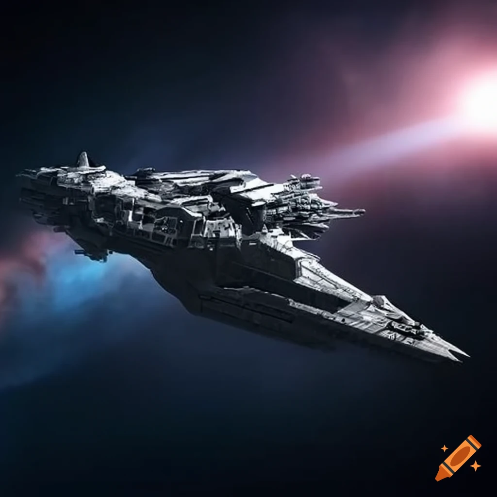 Small size battle space ship shaped like an eagle on Craiyon