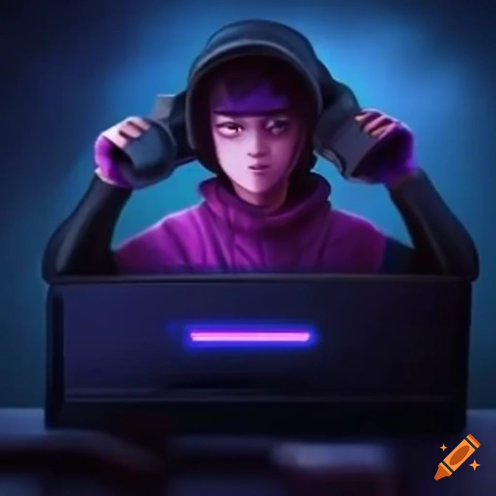 Developer and gamer on Craiyon