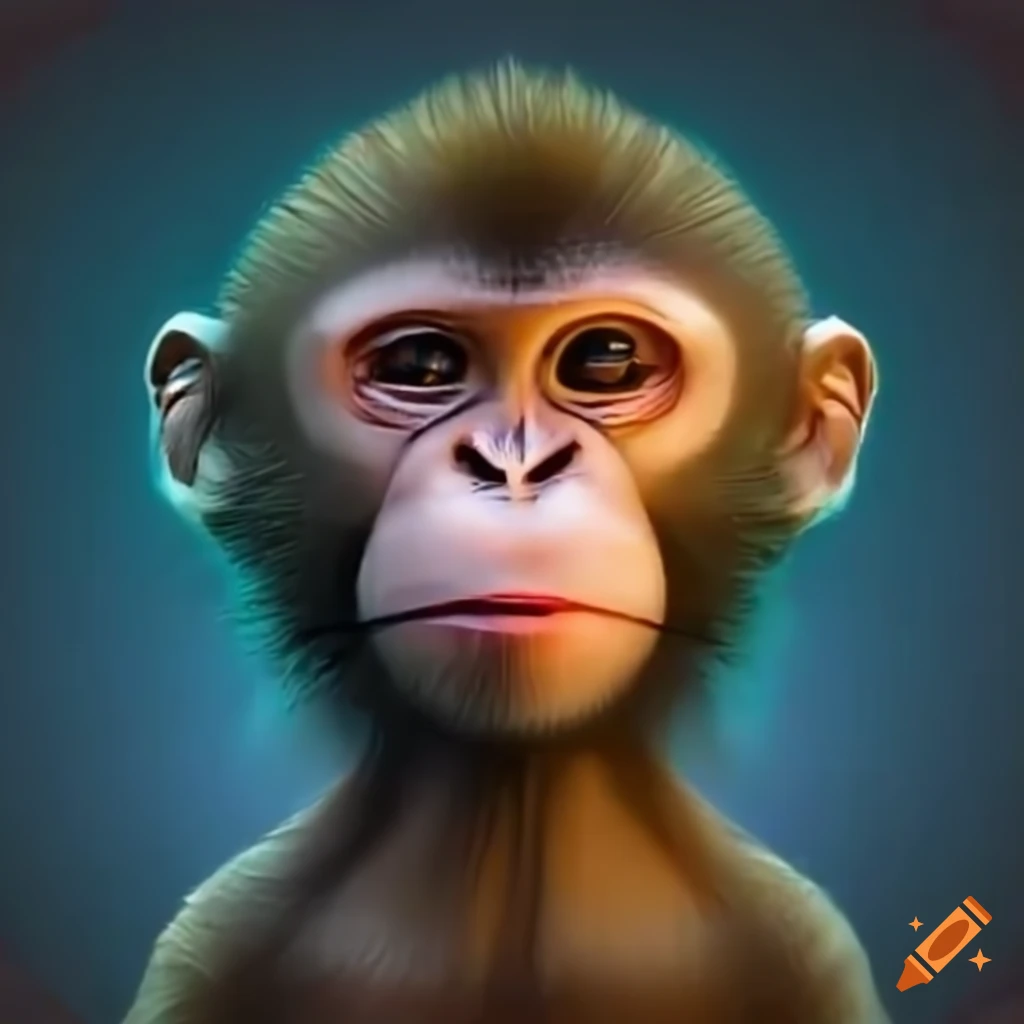 Ai generated monkey on Craiyon