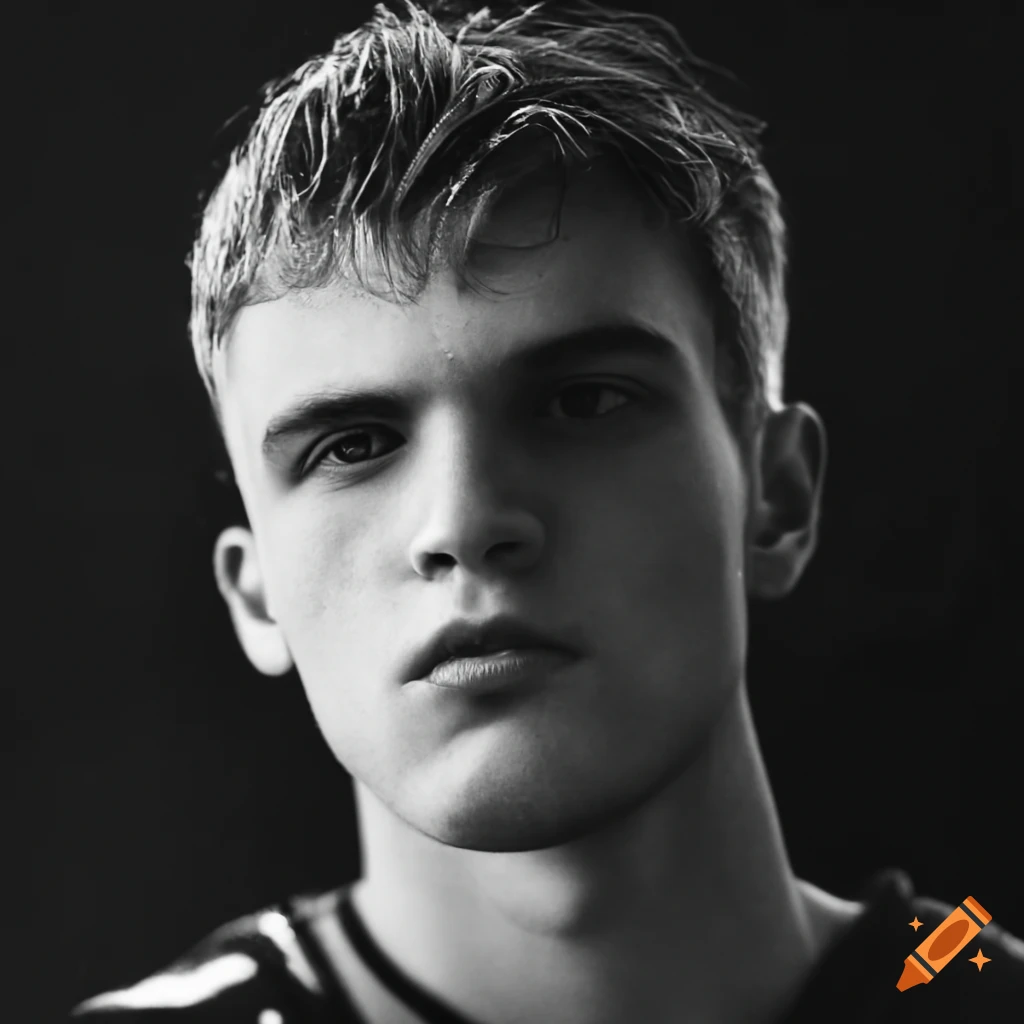 Handsome young quarterback on Craiyon