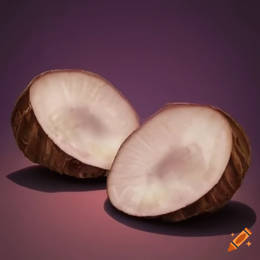 Realistic slice of taro on Craiyon