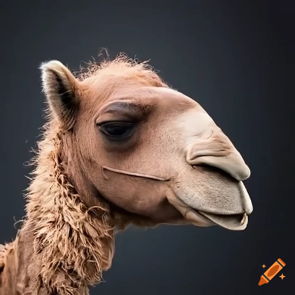 Camel trail cam photo on Craiyon