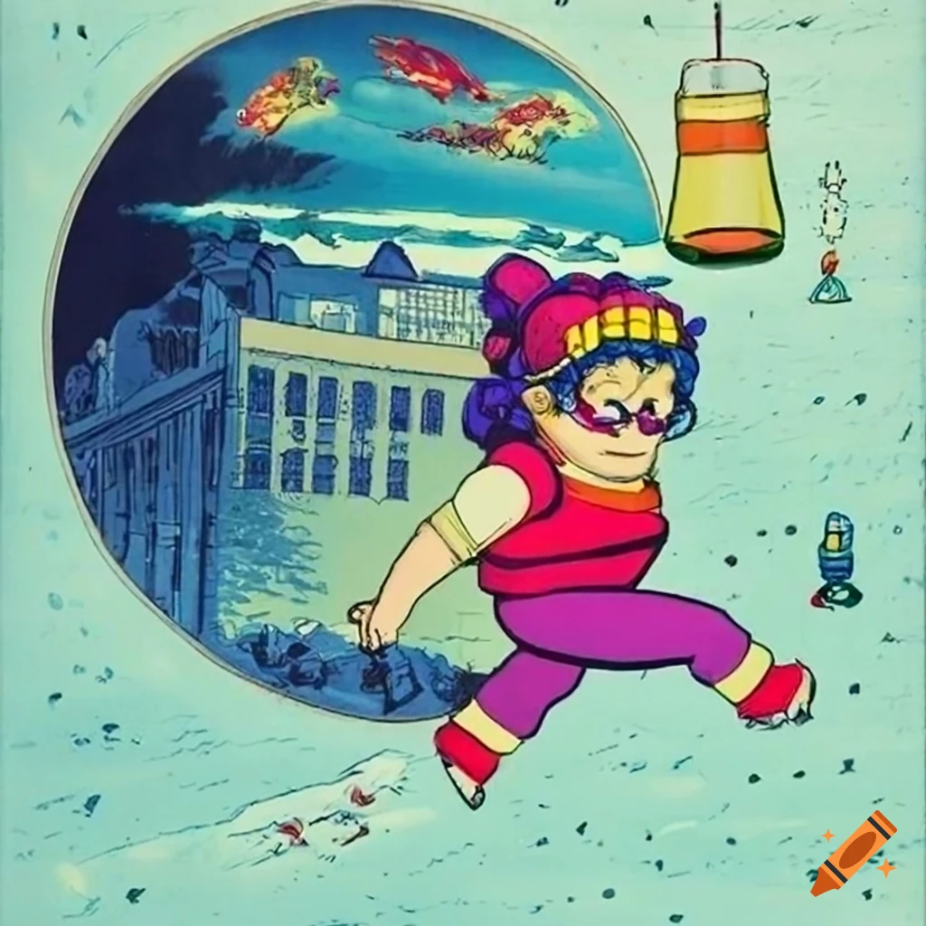 Vintage-inspired propaganda poster with a girl Robot from Dr. Slump in ...