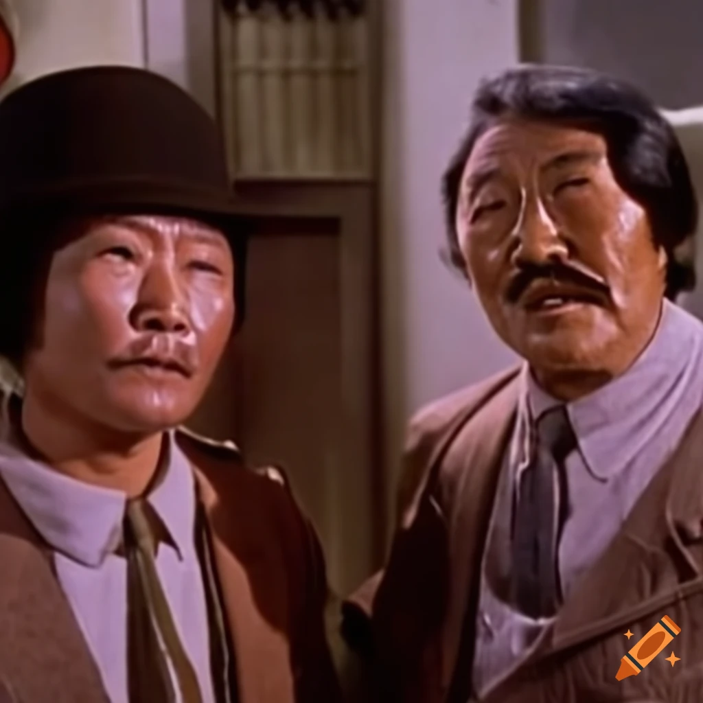 Promotional image for 1976 tibetan crime caper sitcom on Craiyon