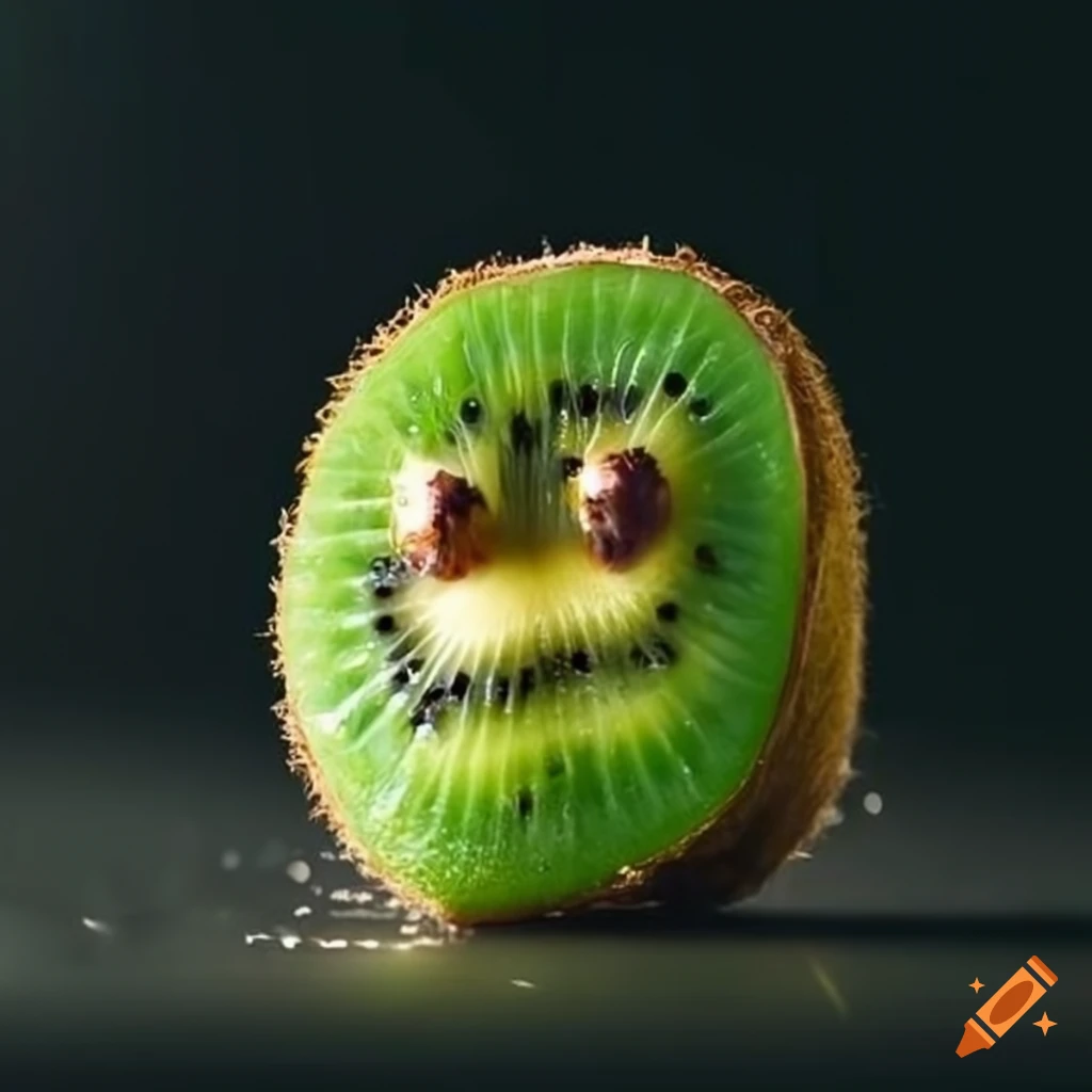 Kiwi with a face on Craiyon