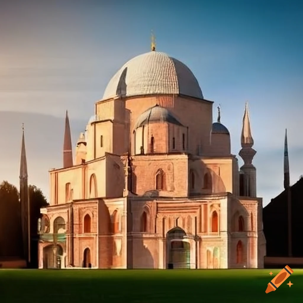 Mosque with italian architectural style on Craiyon