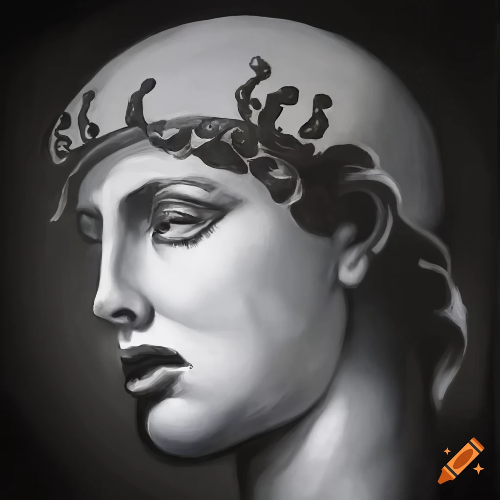 Mother mourning her son in ancient Greece with a touching slogan on Craiyon