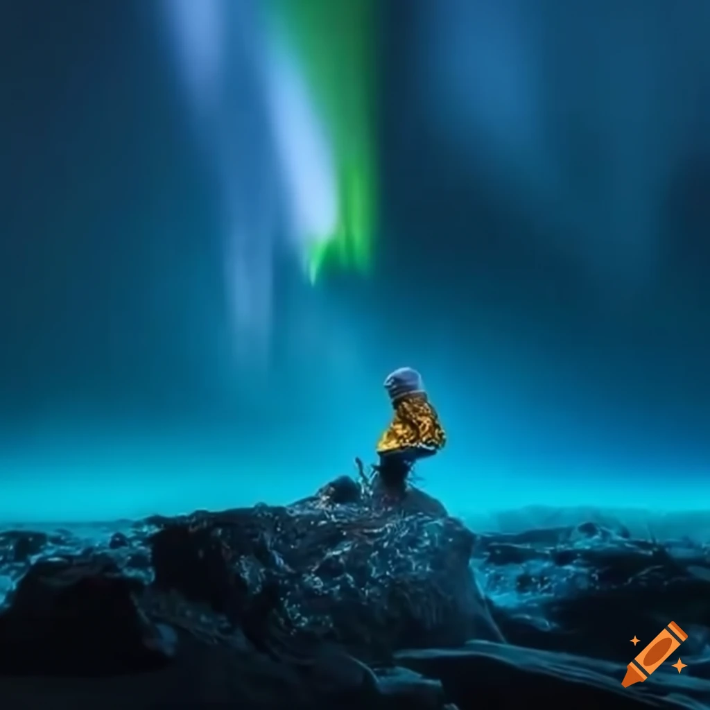 Blue rap album cover related to tsunamis on Craiyon