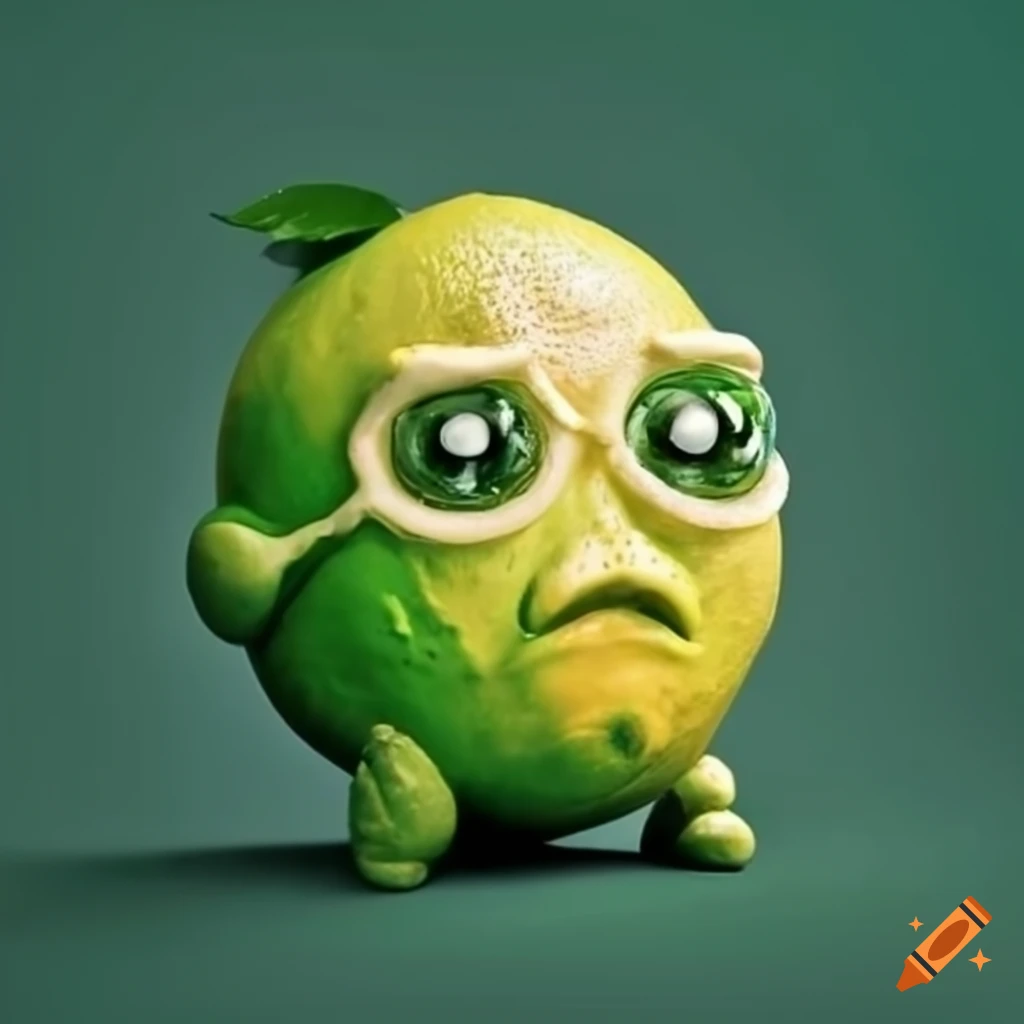 Sad lime on Craiyon