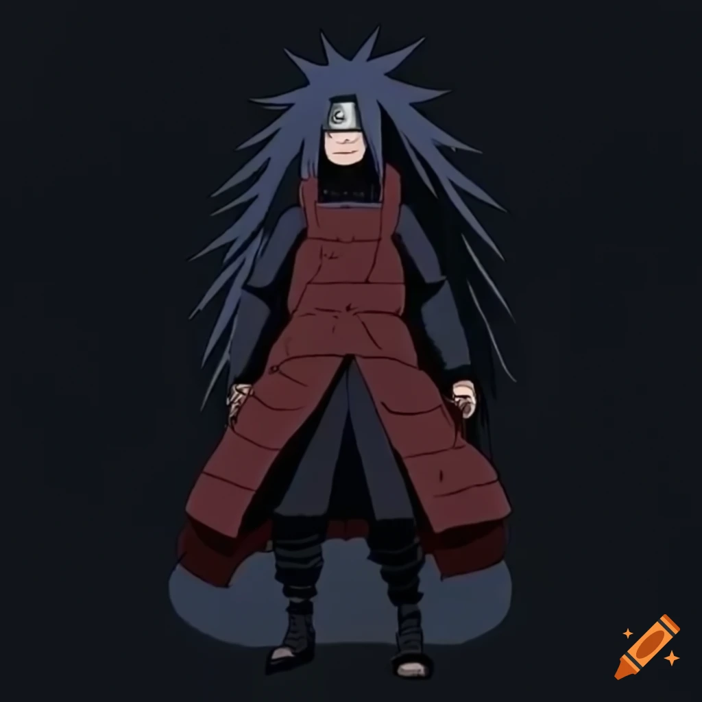 Madara uchiha standing in darkness on Craiyon