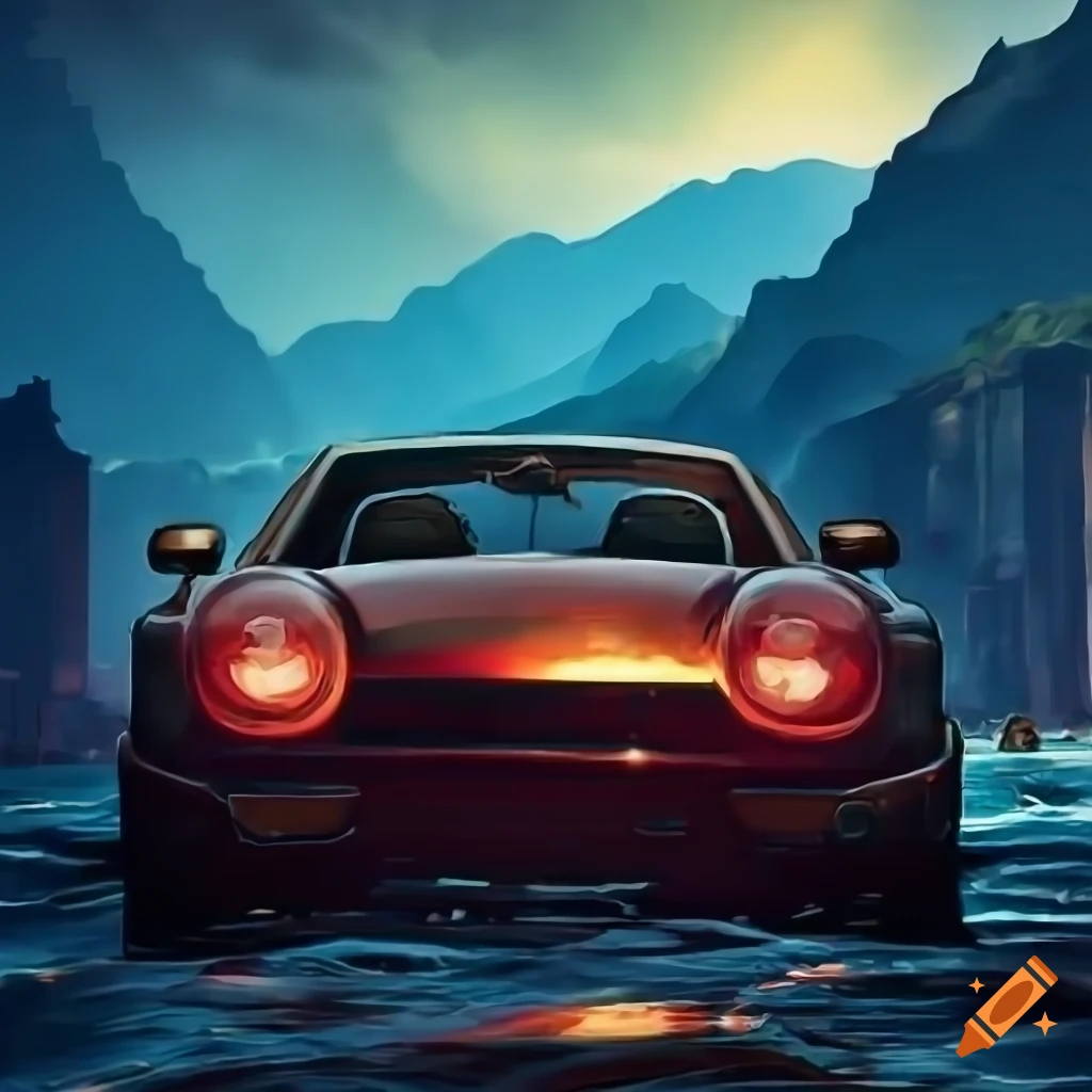 Realistic backgrounds inspired by gta v cover art style on Craiyon