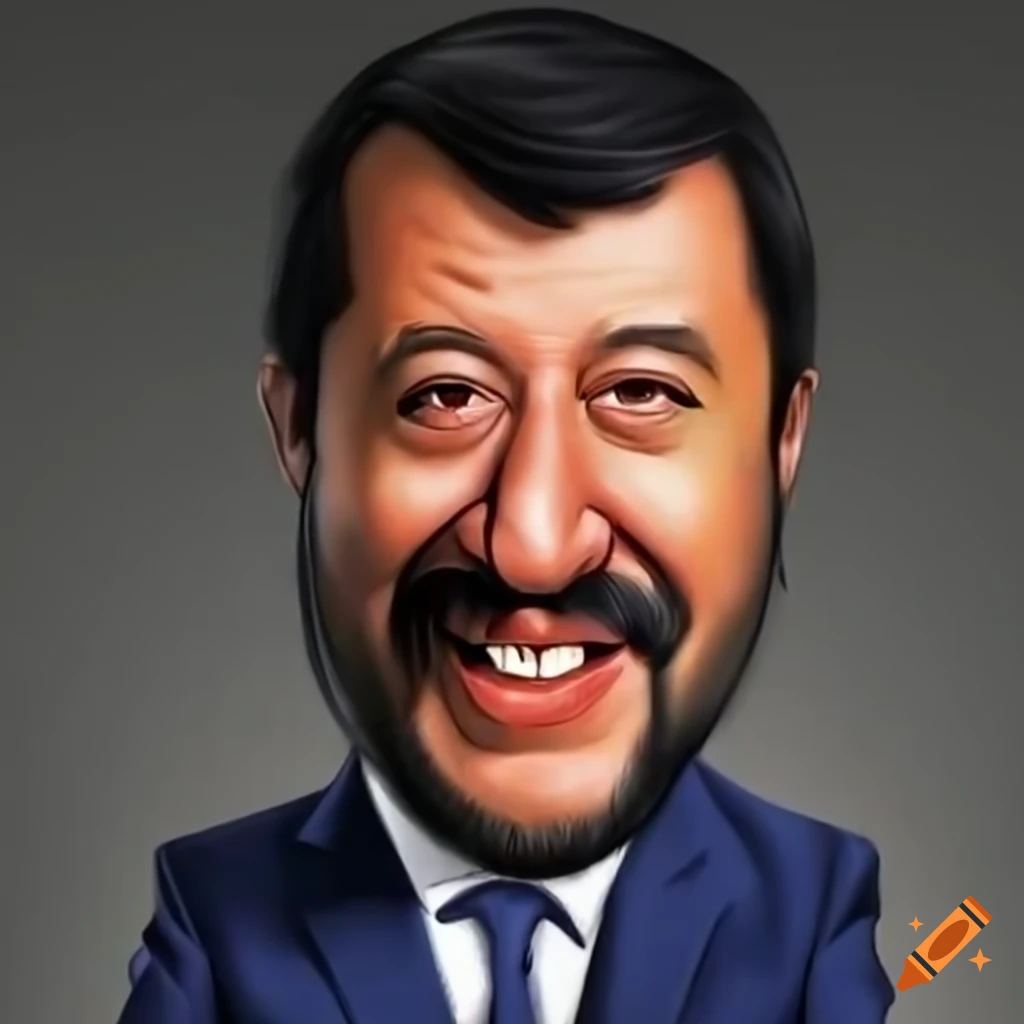 Caricature of a public figure on Craiyon