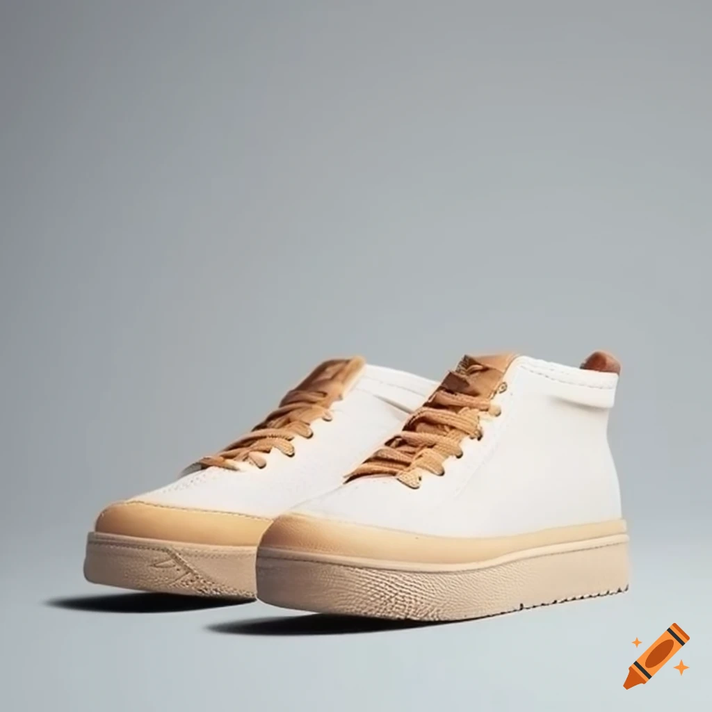 Rakish sneakers in minimal style on Craiyon