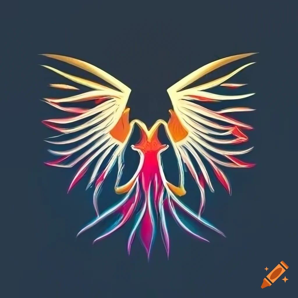 Two-headed phoenix logo on Craiyon