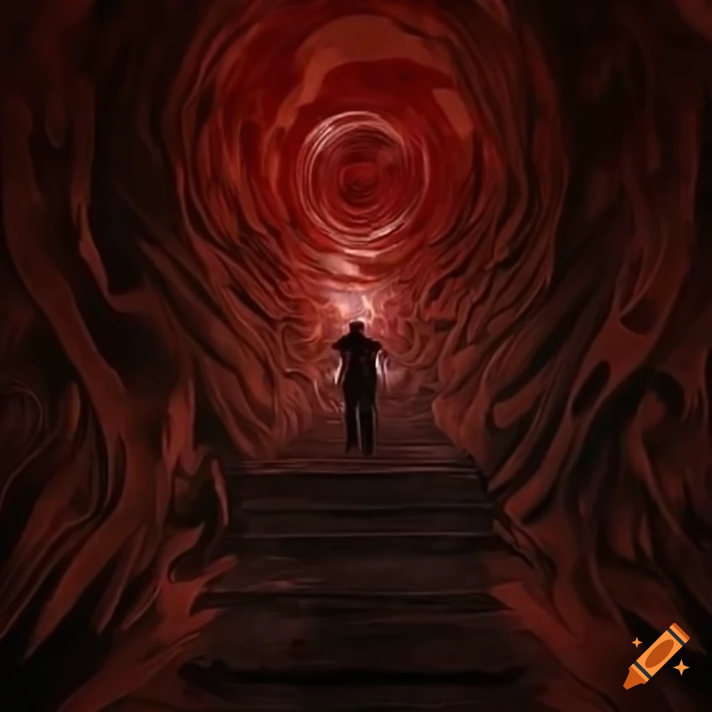 Artistic representation of 'everywhere at the end of time' on Craiyon