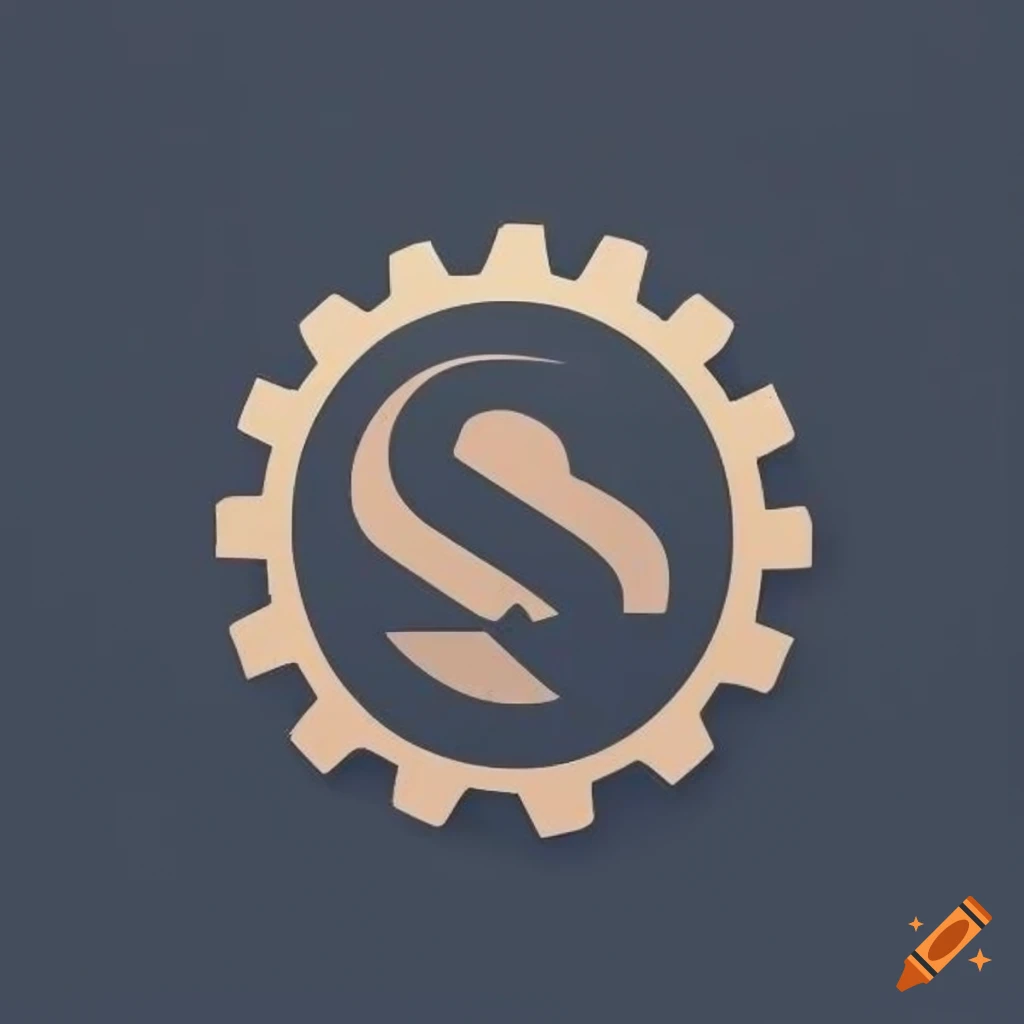 Logo combining a gear and the letter l on Craiyon