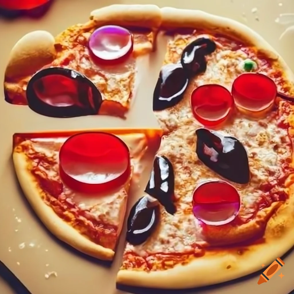 Jelly on pizza on Craiyon