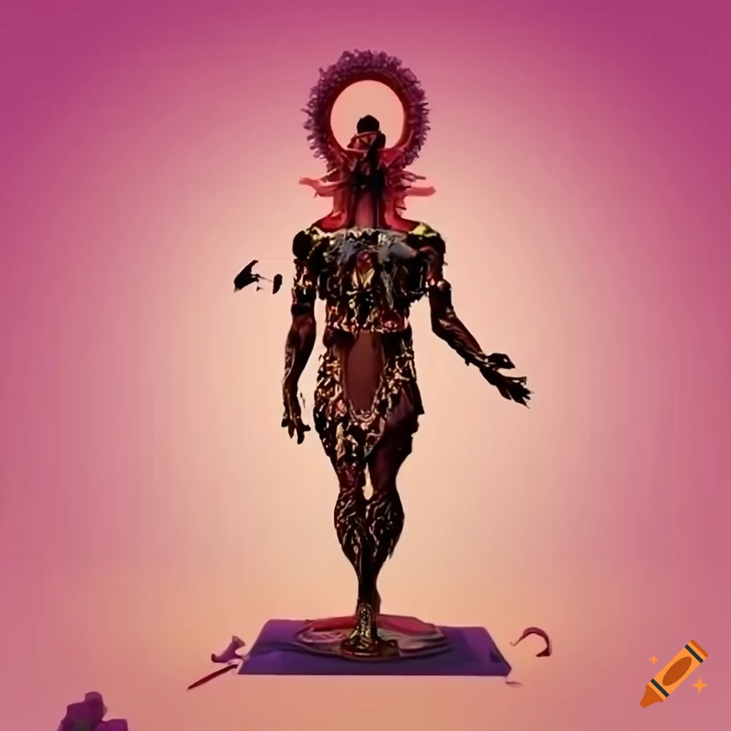 Poly god levitating on Craiyon