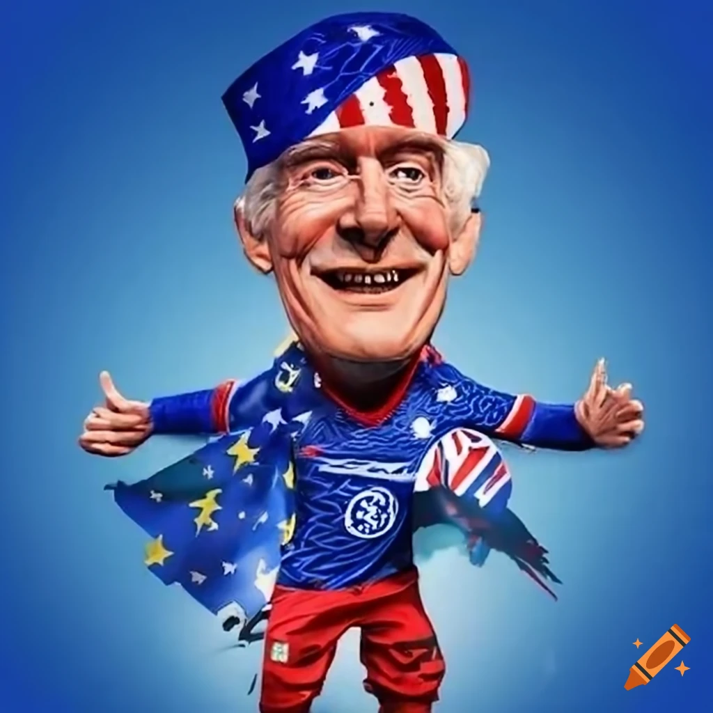 Patriotic figure dressed in chelsea fc jersey passionately speaking on ...