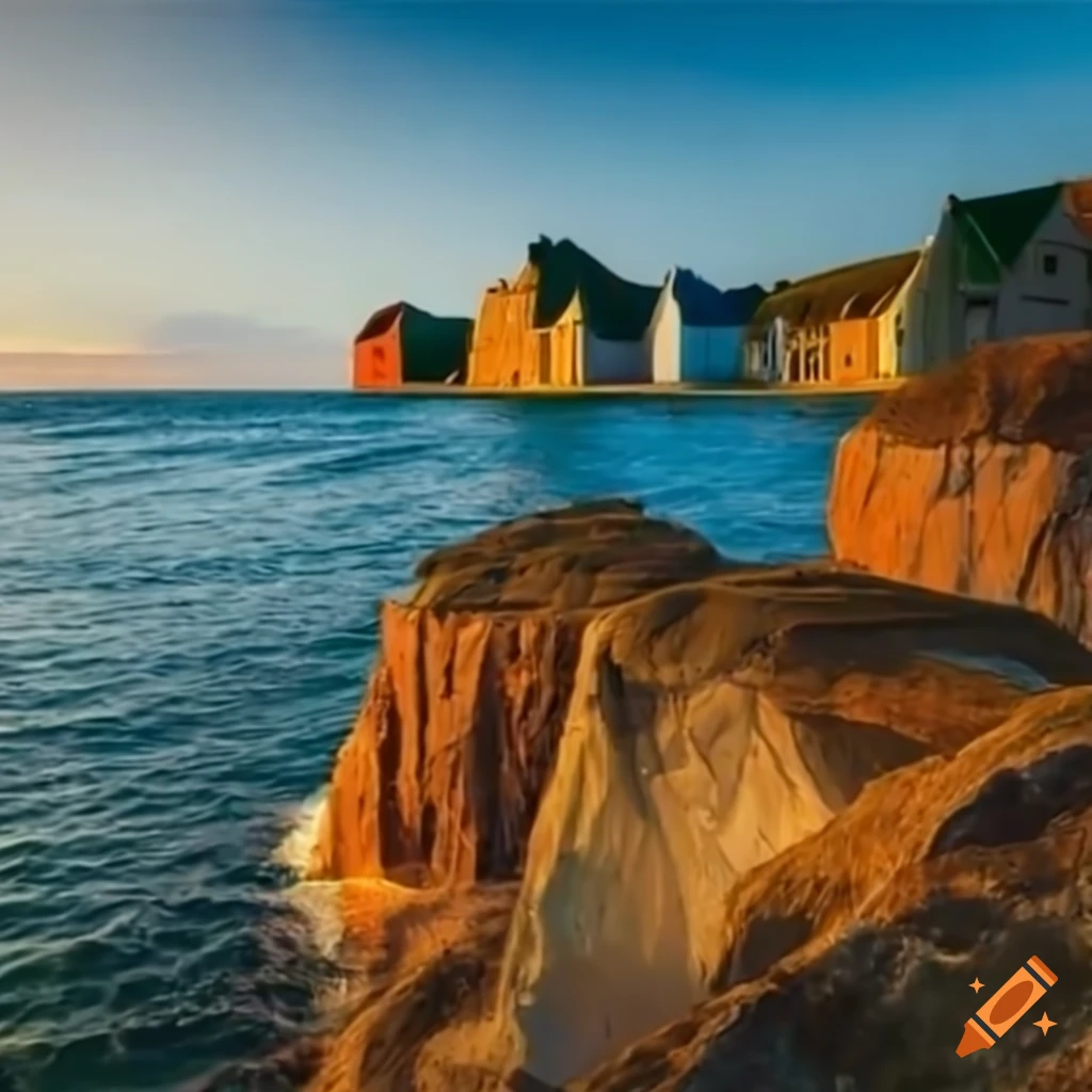 Groupe de pêcheurs sur une mer démontée avec falaises anglaises en ...