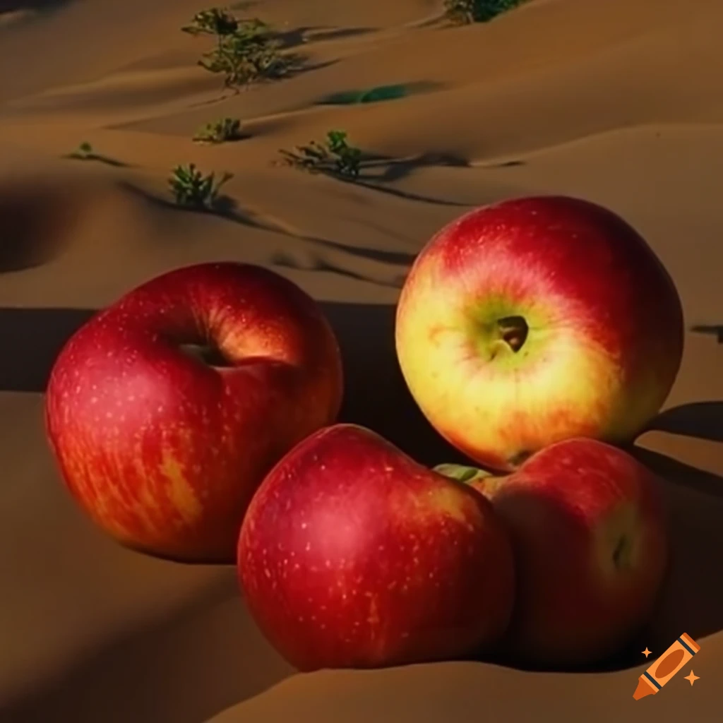Apples in the desert on Craiyon