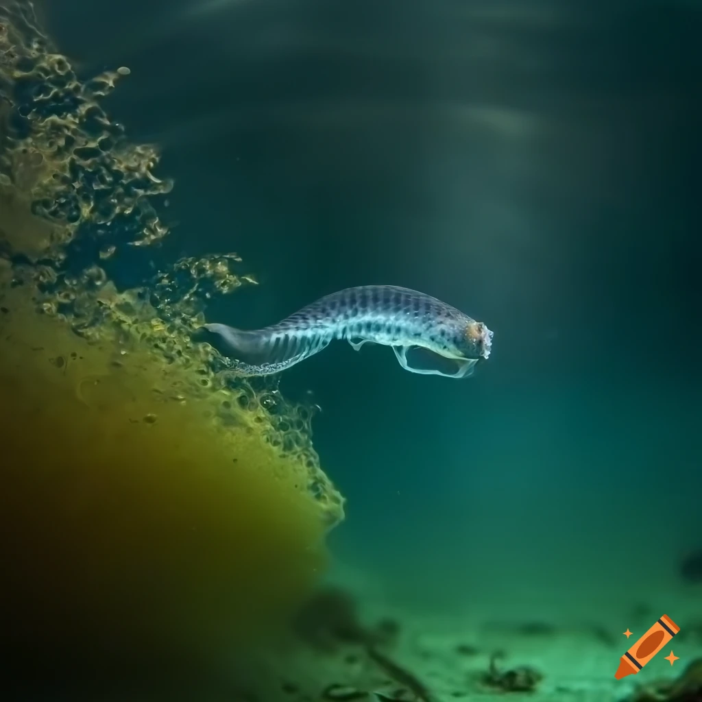 Aquatic surface photography on Craiyon