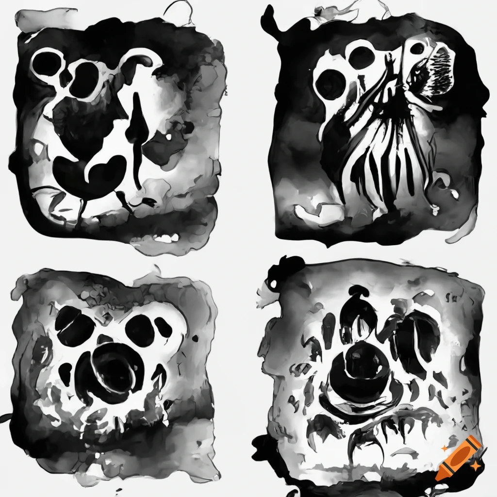 Card icon symbols for swamp elemental on Craiyon